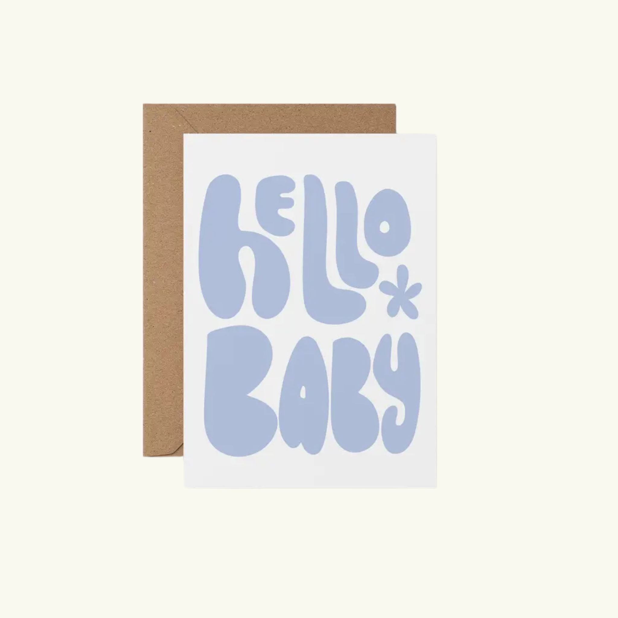 Hello Baby Blue Card – Popp Shop